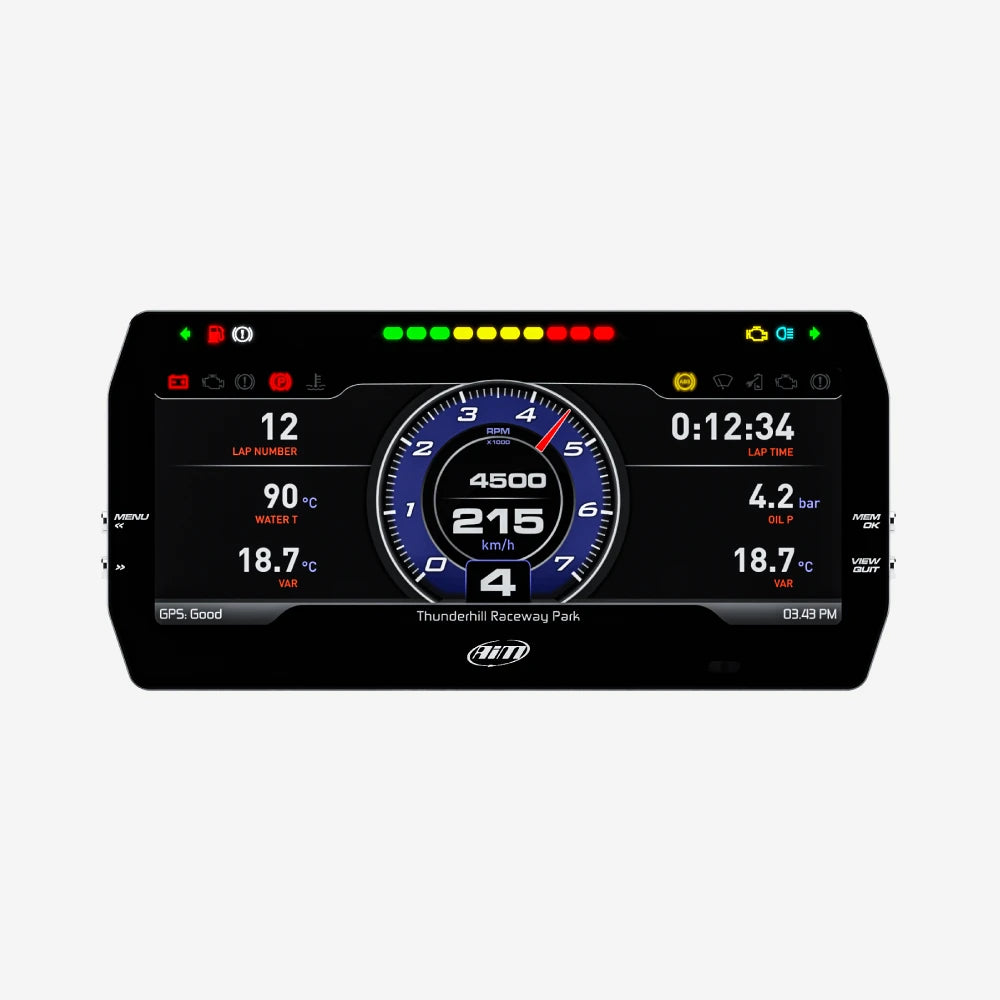 Aim MXT 1.3 Strada 10" TFT Digital Display with Road Icons | AimShop.com
