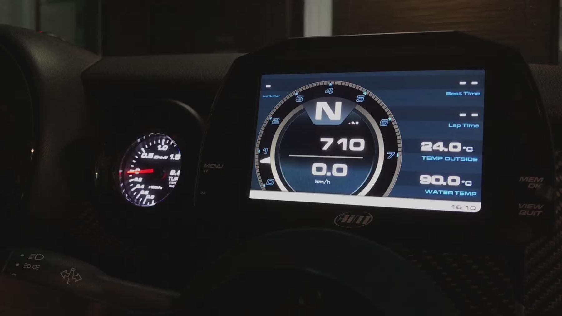 Aim MXS 1.3 Strada Light 5" TFT Car Dash Display with Race Icons ...