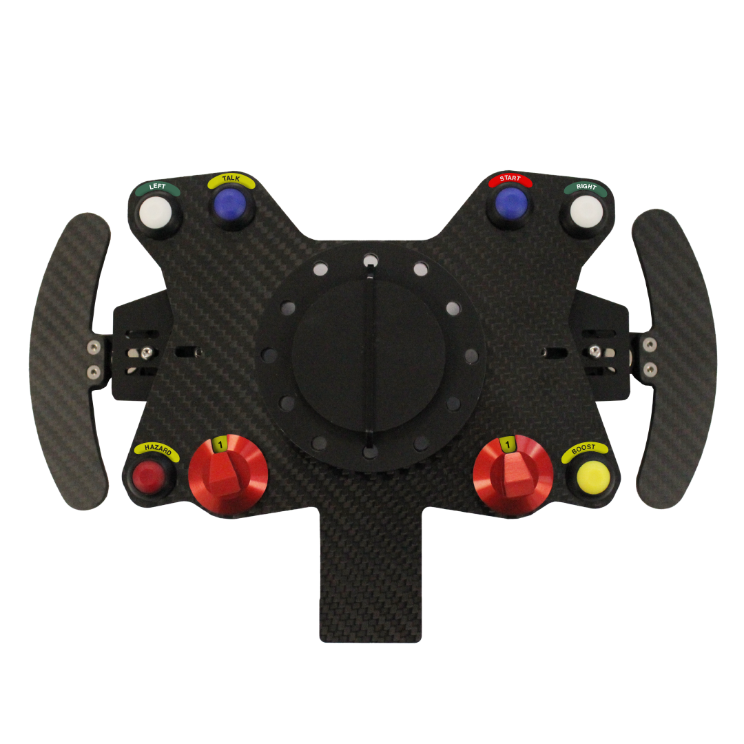 Carbon 8 Button Wireless Steering Wheel Plate with Paddle Shifters ...